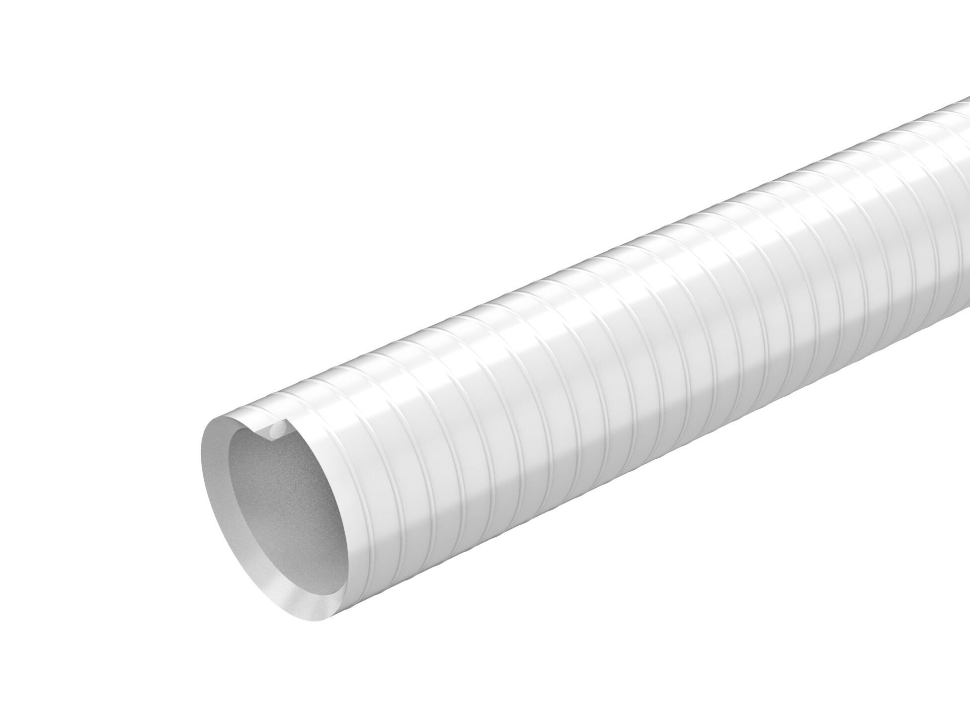 White PVC-P Aqua Hose - The Rubber Company